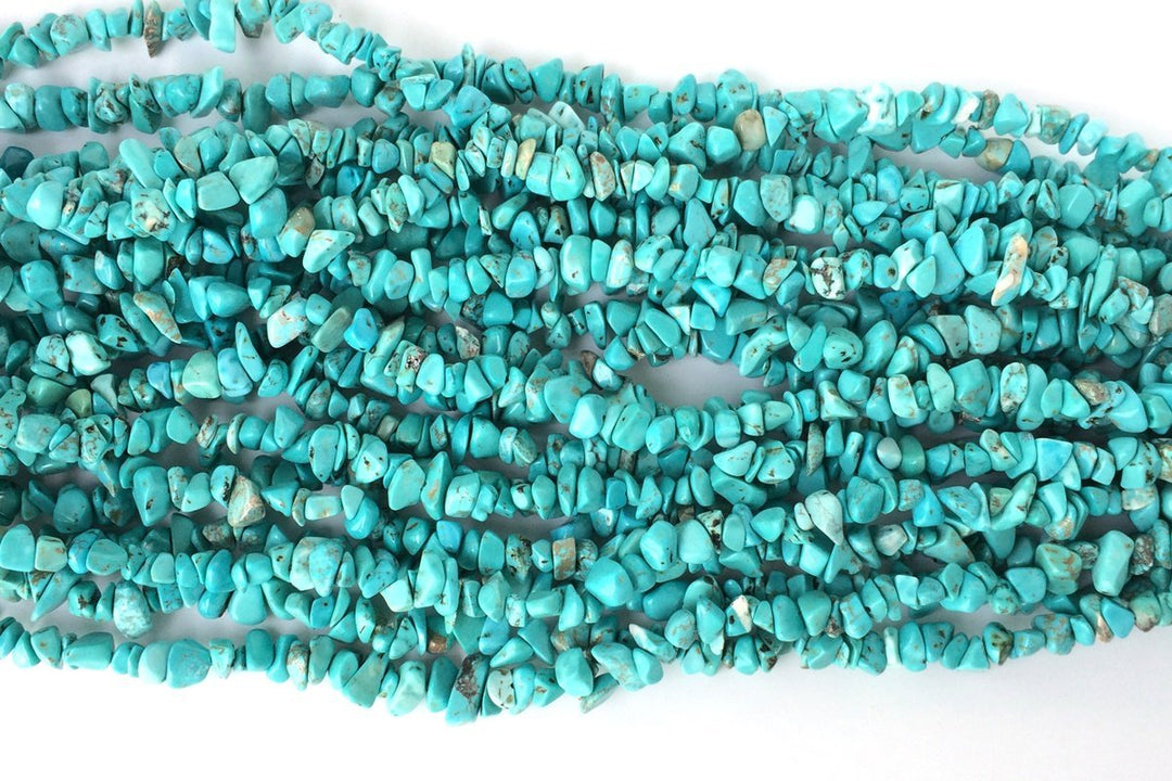 5x10mm Blue howlite chips beads for jewelry making – GemWholesales