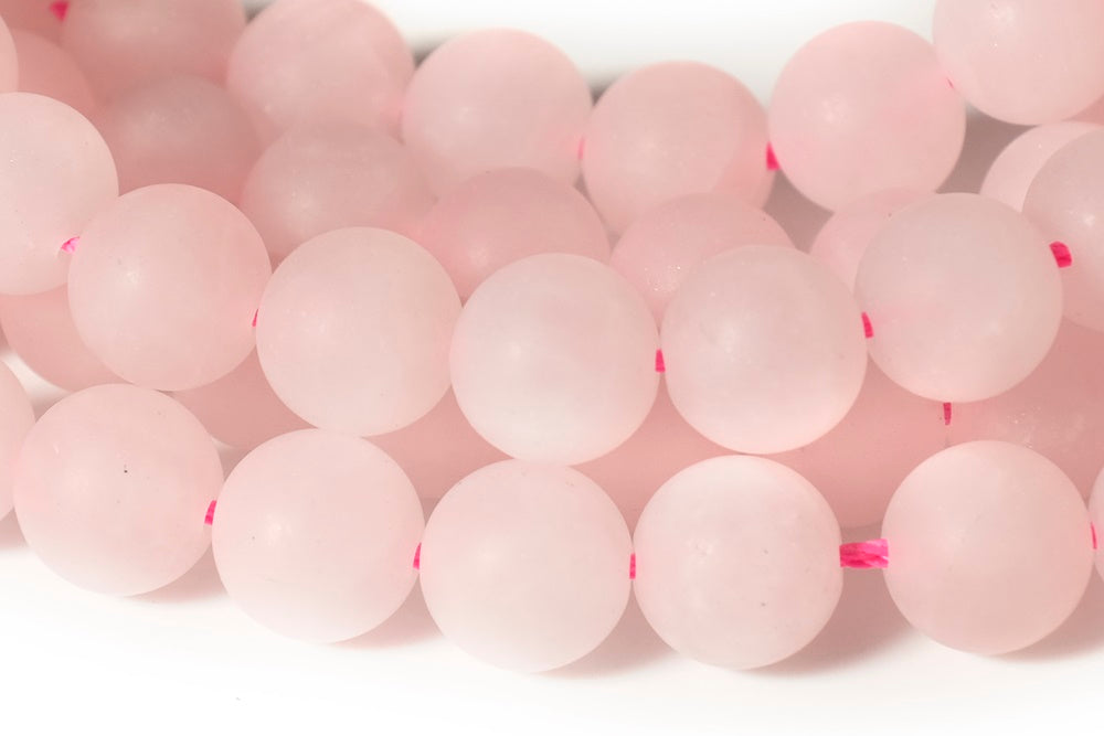 Wholesale natural matte Rose quartz 4mm round beads from China ...