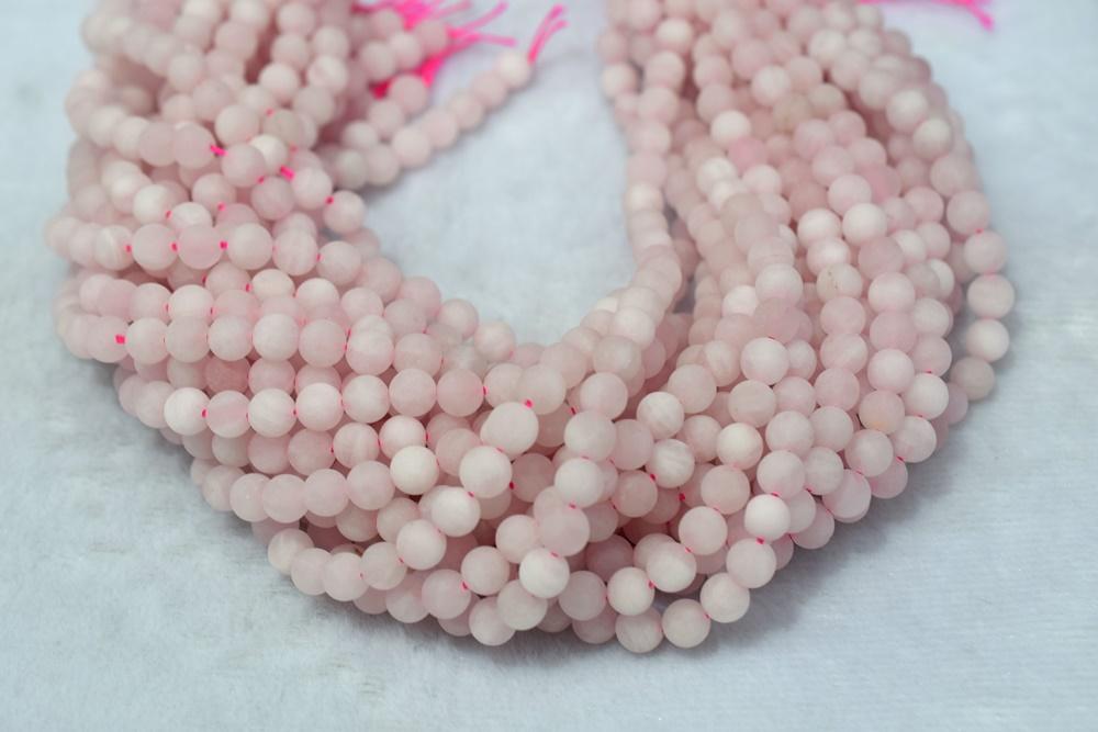 Wholesale natural matte Rose quartz 4mm round beads from China ...